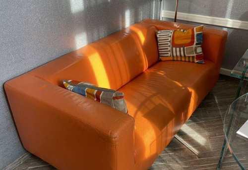 Оранжевый диван на 3 места 1800*860*700