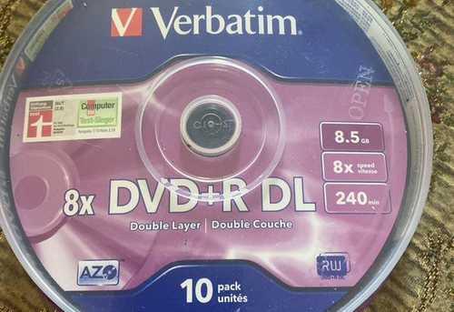 Болванки DVD +R DL 10шт