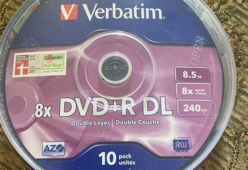 Болванки DVD +R DL 10шт