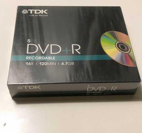 Болванка dvd r, комплект 5шт