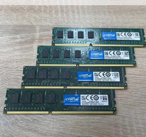 Crucial DDR3 8Gb x 4 (32Gb)