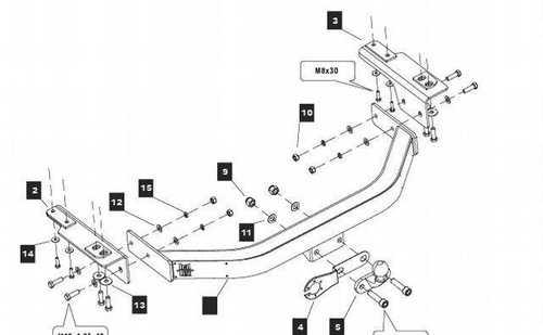 Фаркоп Lexus GX470 2003-2009, Lexus GX460 2009- кр