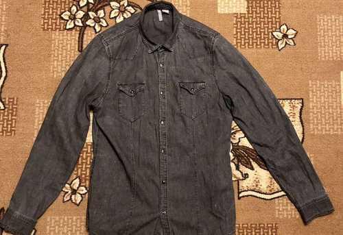 Джинсовая рубашка H&M denim