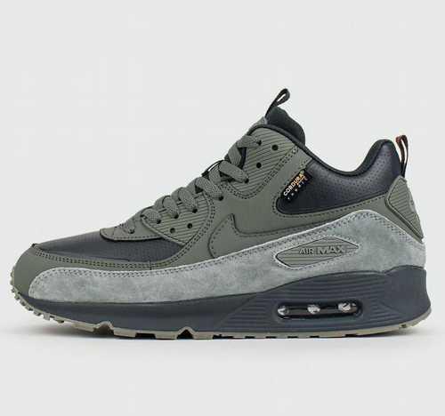 Кроссовки Nike Air Max 90 Mid Olive Grey with Fur