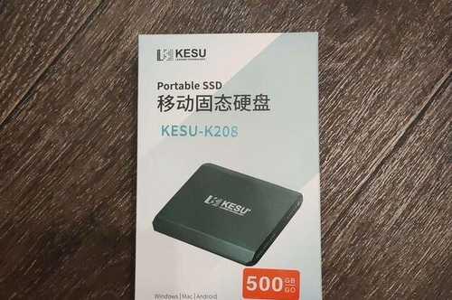 Новый внешний SSD 500Gb Kesu, USB 3,1 Gen 2