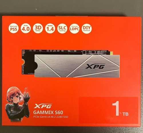 1000 гб M.2 NVMe накопитель adata XPG gammix S60