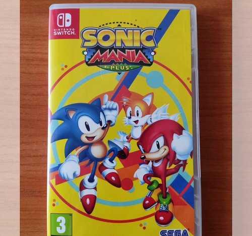 Картридж Sonic Mania plus для Nintendo Switch