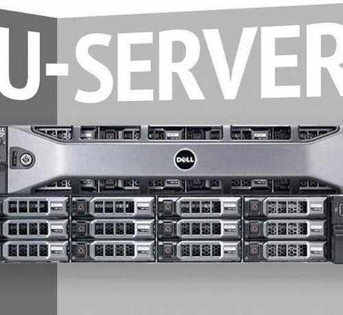 Сервер Dell R720XD 12*3.5 2*2697v2 64Gb H710 2*750