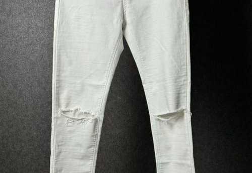 Белые джинсы skinny, с эффектом пушап