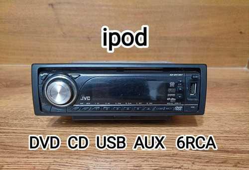 Магнитола JVC KD-DV7307 с USB DVD CD AUX