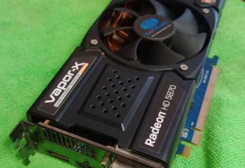 Видеокарта Sapphire Radeon HD 5870 PCI-E 1GB gddr5