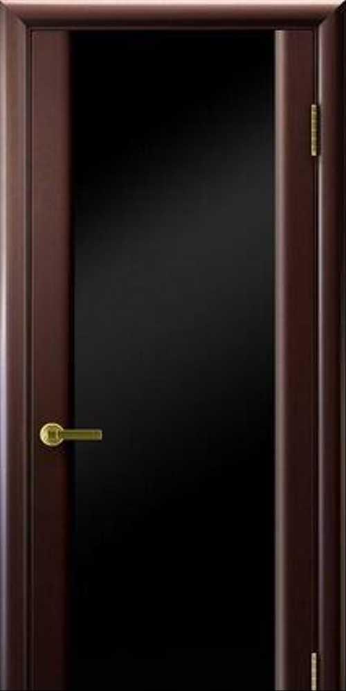 Межкомнатная дверь шпон Luxor Техно 3, black, осте
