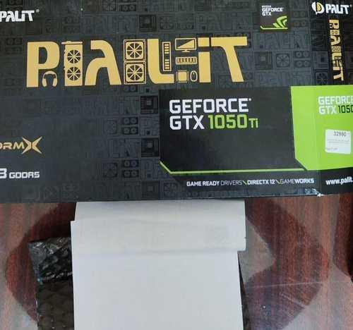 Nvidia Geforce GTX 1050ti Palit, stormX, 4GB