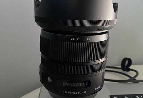 Sigma Art 24-70 2.8 для Nikon F