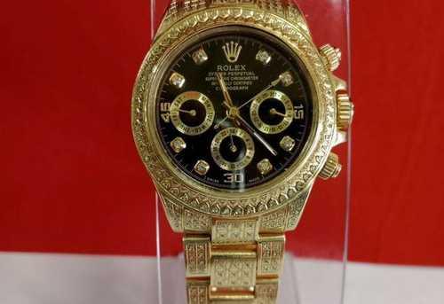 Мужские золотые часы с золотым браслетом rolex
