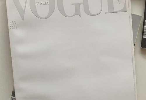 Vogue италия с белой обложкой апрель 2020