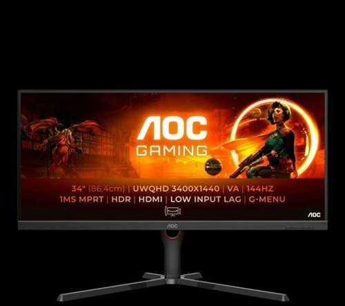 Игровой монитор 34 144гц AOC gaming u34g3xm/eu