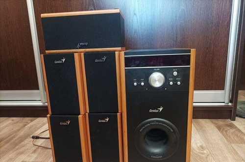 Колонки Genius SW-HF 5.1 4000, 5.1, коричневый