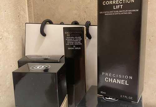 Тон chanel, тушь, крем и пилинг набором