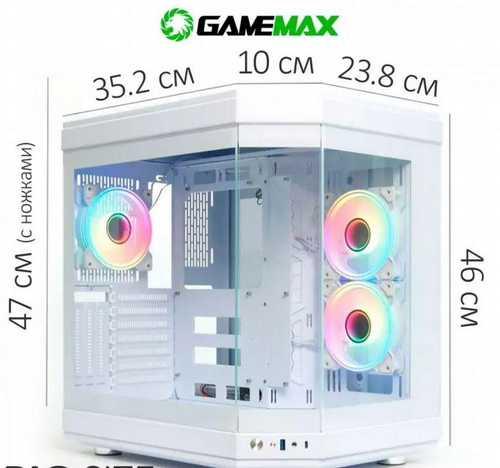 Корпус для пк gamemax hype white