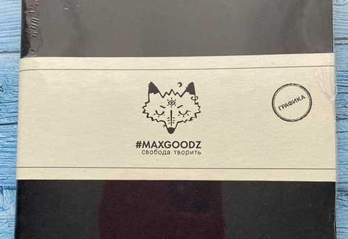 Блокнот скетчбук Maxgoodz с черной бумагой