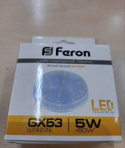 Светодиодная лампа Feron 5W, GX53, 2700К