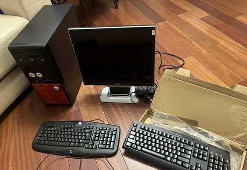 Компьютер (монитор, системник, клавиатуры)