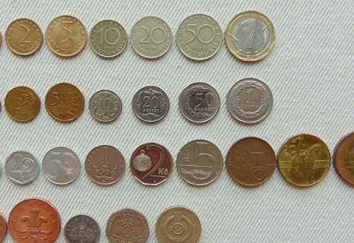 Лот монет Болгария, Польша, Чехия, Великобритания