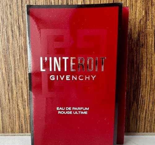 Givenchy L’interdit Rouge Ultim парфюм 1 мл