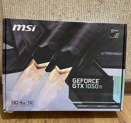 Коробка от видеокарты MSI 1050Ti