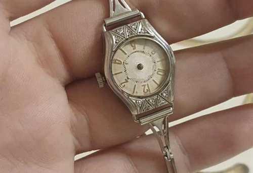 Часы женские Заря СССР Платина 950 проба