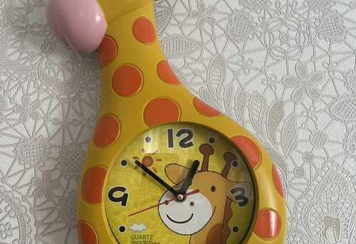 Часы Жираф детские настенные с маятником