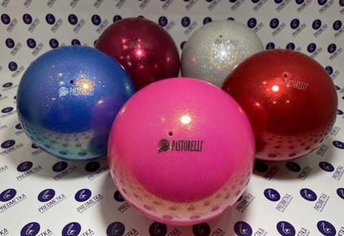 Мяч Pastorelli Glitter 18 см Розовый Флуо Новый