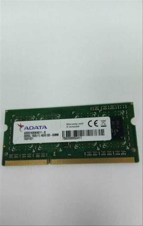 RAM SO-dimm Adata DDR3L 4096/12800/1600