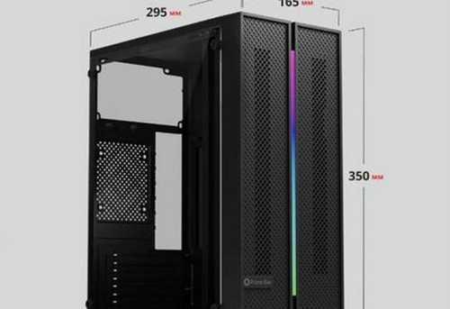 Компьютерный корпус RGB черный Micro-ATX