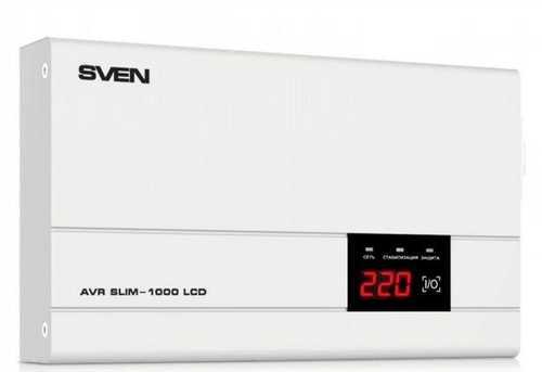 Стабилизатор напряжения sven AVR slim-1000 LCD