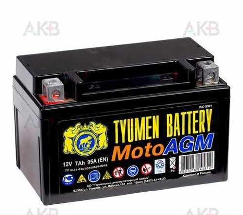 Аккумулятор tyumen battery Moto AGM 6мтс-7 7 Ач пр
