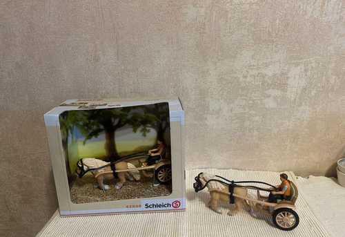 Schleich Пони с повозкой 42040