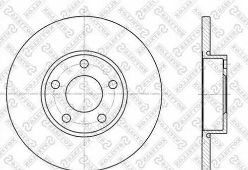 Stellox 6020-4742-SX Диск торм.пер.\Audi 100/A4/A6