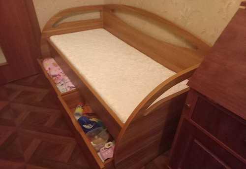 Детская кровать от 3 лет с матрасом