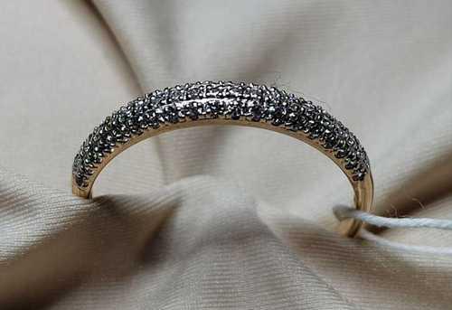 Золотое кольцо новое 17,5 с фианитами дорожка