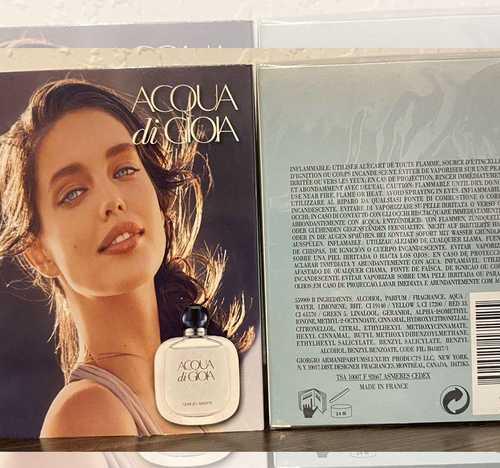 Armani acqua di gioia женские