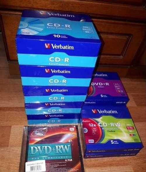 Verbatim, VS болванки CD-R, CD-RW, DVD+R, RW