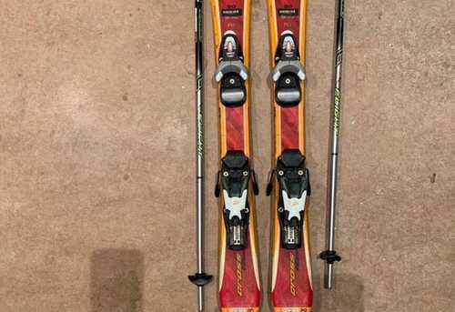 Горные лыжи детские 90 см. комплект