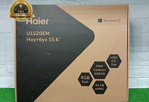 Ноутбук Haier U1520EM новый. гарантия 1 год