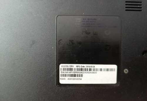 Ноутбук Ноутбук Acer Aspire V3-572G-72PX