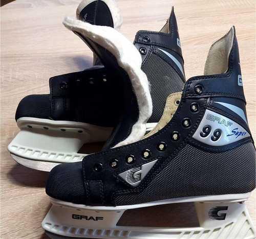 Коньки хоккейные Graf 99 новые размер 40