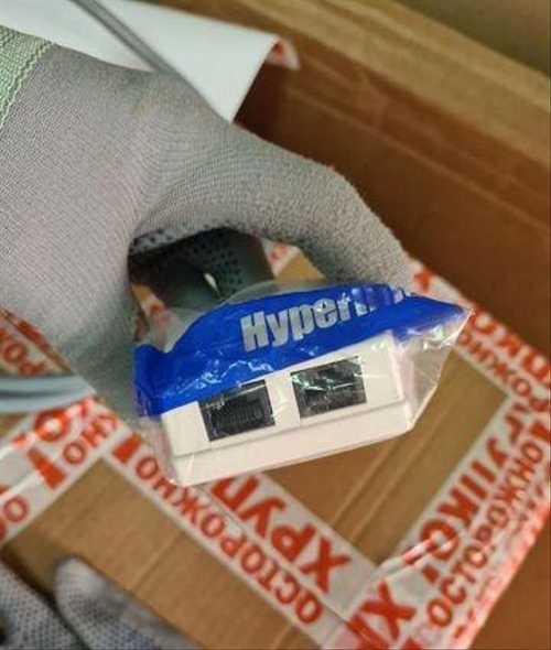 Розетка RJ45 Hyperline накладная