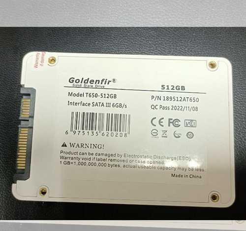 Ssd goldenfir 512gb