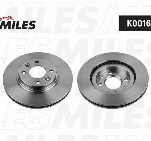 Miles K001653 Диск тормозной renault перед